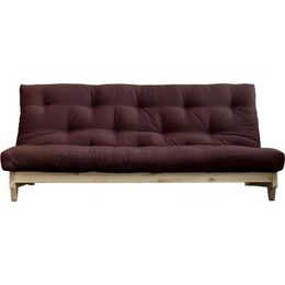 Schlafsofa Karup Design "Fresh", braun, Gestell natur, Sofas, Schlafsofa, inkl. Futonmatratze