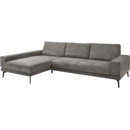 Ecksofa "SO 3600 optimaler Sitzkomfort in Federkern o. Kaltschaum, 2 Sitzh&ouml;hen", grau (kama anthrazit), B:293cm H:87cm T:180cm, 100% Polyester, SET ONE BY Musterring, Sofas, Ecksofa, Sitzh&ouml;he 42 cm, Kaltschaum, B 293 x T 180 cm, Kama anthrazit