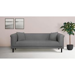 2-Sitzer Home Affaire "AGNIA B/T/H: 180/85/71 cm", grau, B:180cm H:71,5cm T:85cm, 100% Polyester, Sofas, 2-Sitzer, incl. Zierkissen, auch in Cord und Boucl&eacute;