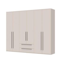 Dreht&uuml;renschrank OTTO HOME "Opera mit oder ohne Kranz inkl. LED-Bel.,B 227,272,317 oder 362 cm", cashmere, B:272cm H:224cm T:56cm, FSC-zertifizierter Holzwerkstoff, MDF, Schr&auml;nke, Dreht&uuml;renschrank, Schubk&auml;sten, UV lackiert, Soft Close Funktion, H&ouml;henverstellbare F&uuml;&szlig;e