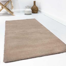 Wollteppich Esprit "Greenwood Rug, ESP-24391", beige (creme beige), B:70cm H:2mm L:140cm, Wolle, Teppiche, Wollteppich, modern, kuschelig aus Schurwolle, pflegeleicht, Wohn-, Schlafzimmer