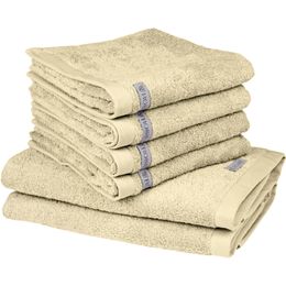 Handtuch Set Ross "Sinfonie", beige (natur), Frottier, Frottier, Obermaterial: 100% Baumwolle, Handtuch-Sets, Handtuch Set, beinhaltet: Handt&uuml;cher und Badet&uuml;cher