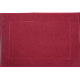 Badematte Framsohn FROTTIER "Uni Basic Hotelmatte" Gr. 4, rot (bordeaux), H:11mm, Baumwolle, Badematten, Badematte, gro&szlig;e Farbpalette, Hergestellt in &Ouml;sterreich, Badezimmerteppich