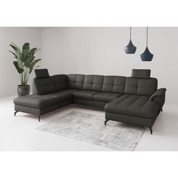 Sit & More Wohnlandschaft SIT & MORE "Zora", anthrazit, T:212cm, Sofas, Wohnlandschaft