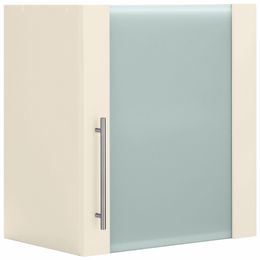 Wiho-K&uuml;chen Glash&auml;ngeschrank WIHO K&Uuml;CHEN "Ela", beige (front und korpus: magnolia), B:50cm H:56,5cm T:35cm, Schr&auml;nke, Glash&auml;ngeschrank, Breite 50 cm