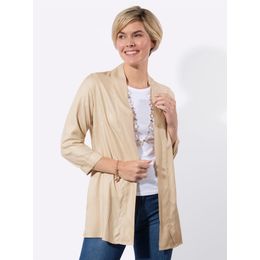 Blusenjacke Classic Basics, Damen, Gr. 48, sand, 100% Viskose, Jacken Blusenjacke