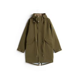Kurzmantel Tommy Hilfiger "WET WEATHER PARKA", Herren, Gr. XXL, army gr&uuml;n, Web, Obermaterial: 85% Polyester, 15% Polyamid, unifarben, regular fit ca. Mitte Oberschenkel, Rundhals, eingesetzt gerader Abschluss, M&auml;ntel Kurzmantel, Regular fit