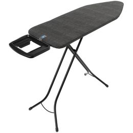 B&uuml;gelbrett Brabantia "B&uuml;geltisch C, 124 x 45 cm, Dst-Mulde Solide", blau (denim schwarz), B:48cm T:75cm, B&uuml;gelbretter, B&uuml;gelbrett, Fairtrade-zertifiziert
