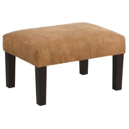 Hocker Home Affaire "Bedford", braun (cognac), B:65cm H:39cm T:45cm, Luxus-Microfaser Lederoptik (100% Polyester);NaturLEDER (echtes Rindsleder), Hocker, Hocker