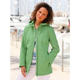 Langjacke Casual Looks, Damen, Gr. 24, gr&uuml;n (apfel), 100% Polyester, Wattierung:100% Polyester, unifarben, Jacken Langjacke