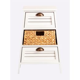Kommode HEINE HOME, wei&szlig; (wei&szlig;, natur), B:43cm H:64cm T:25cm, MDF, Sideboards, Kommode