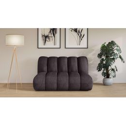 2-Sitzer "Priya Designersofa, moderne Steppung, auch in Boucl&eacute;", grau (anthrazit), B:155cm H:84cm T:108cm, 100% Polyester, LeGer Home by Lena Gercke, Sofas, 2-Sitzer, gem&uuml;tlich und modern, B/T/H: 155/108/84 cm