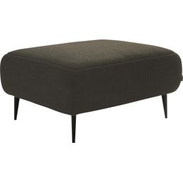 Hocker DESIGNWERK "Forma, zeitloser Desighocker mit aktuellem Fu&szlig;", gr&uuml;n (hunter), B:90cm H:47cm T:70cm, Flachgewebe 100% Polyester;Struktur 98% Polyester, 2% Acryl, Hocker, Hocker, in hochwertiger Verarbeitung & tollem Sitzkomfort
