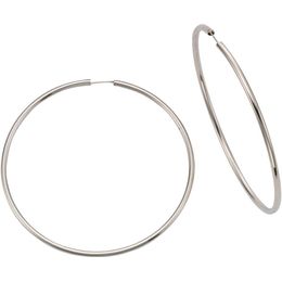 Paar Creolen Firetti "Schmuck Geschenk Silber 925 Basic 2 mm breit" Gr. 60, silber (silberfarben), Ohrringe, Damen, 60, Silber 925 (Sterlingsilber), Paar Creolen