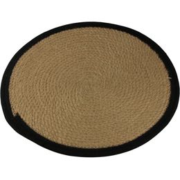 Platzset AM Design "Tischset", beige (natur), H:0,8mm &Oslash;:38cm, Obermaterial: 100% Jute, Platzsets, Platzset, aus Jute, &Oslash; 38 cm
