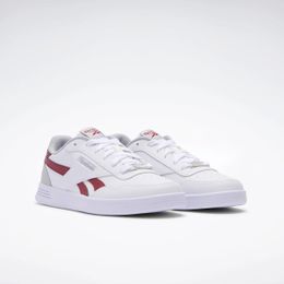 Sneaker Reebok CLASSIC "REEBOK COURT ADVANCE", Damen, Gr. 42,5, ftwrwei&szlig;, retrorot, grau1, Synthetik, Schuhe Sneaker