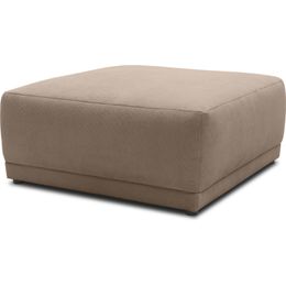 Hocker DOMO collection "800007", braun (coffee), B:100cm H:45cm T:100cm, 95% Polyester, 5% Polyamid, Hocker, Hocker, nach Wunsch zusammenstellbar
