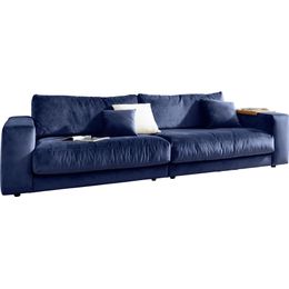Big-Sofa 3C CANDY "Enisa II, elegantes Mega-Sofa, super bequem und toll verarbeitet", blau (dunkelblau), B:290cm H:86cm T:127cm, Korpus/Basismaterial: 100% Polyester. Sitzfl&auml;che: 100% Polyester, Sofas, Big-Sofa, bestehend aus Modulen, daher auch individuell aufstellbar
