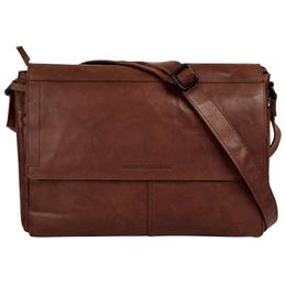 SPIKES & SPARROW Messenger Bag SPIKES & SPARROW, Damen, Gr. B/H/T: 38cm x 25cm x 13cm onesize, cognac, Leder, Taschen Messenger Bag, echt Leder