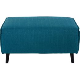 Hocker DOMO collection "Amora", blau (petrol), B:97cm H:47cm T:66cm, Struktur (100% Polyester);Struktur grob (100% Polyester);Luxus-Microfaser (100% Polyester), Hocker, Hocker