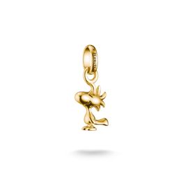 Charm-Einh&auml;nger Thomas Sabo "Thomas Sabo x Peanuts Woodstock Charm - Connect", gelbgoldfarben, Charms, Damen, Silber 925 (recycelt), Charm-Einh&auml;nger