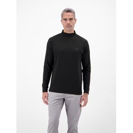 Rollkragenshirt Lerros, Herren, Gr. M, schwarz, Single Jersey, Obermaterial: 95% Baumwolle, 5% Elasthan, unifarben, normal h&uuml;ftbedeckend, Rundhals, Shirts Rollkragenshirt, langarm, mit Stretch