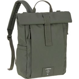 L&auml;ssig Wickelrucksack L&Auml;SSIG "Green Label, Rolltop Up, olive", Baby, Gr. B/H/T: 29cm x 42cm x 15cm, gr&uuml;n (olive), Polyester, Rucks&auml;cke Wickelrucksack, vegan; zum Teil aus recyceltem Material