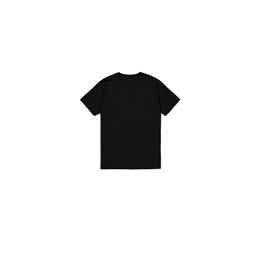 T-Shirt Alpha Industries "Basic Mid Logo TPU T-Shirt", Damen, Gr. 3XL, schwarz (schwarz, shiny gold), Obermaterial: 100% Baumwolle, Shirts T-Shirt