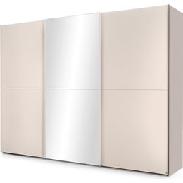 Schwebet&uuml;renschrank "Henderson", beige (champagner), B:301cm H:223cm T:68cm, Holzwerkstoff, SET ONE BY Musterring, Schr&auml;nke, Schwebet&uuml;renschrank, mit Spiegel, inkl. Fachb&ouml;den und Kleiderstangen