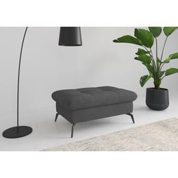Sit & More Polsterhocker SIT & MORE "Amica", grau, B:102cm H:47cm T:69cm, 90% Polyester, 10% Polyamid, Hocker, Polsterhocker, mit Stauraum