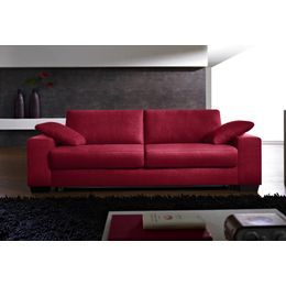 Schlafsofa Bali "Norwalk, Dauerschl&auml;fer", rot (dunkelrot), B:212cm H:83cm T:100cm, Sofas, Schlafsofa, in 140er und 160er Breite, 3 Varianten, auch mit Ergoflex-Lattenrost