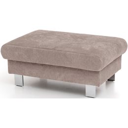 Hocker COTTA "Komaris, B: 100 cm", braun (mud), B:100cm H:45cm T:65cm, Microfaser PRIMABELLE (100% Polyester);Kunstleder SOFTLUX;Feinstruktur (100% Polyester);Kunstleder SOFTLUX/Struktur (100% Polyester), Hocker, Hocker, individuell zu kombinieren