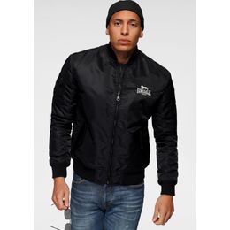 Bomberjacke Lonsdale "TERN HILL", Herren, Gr. XL, schwarz, Obermaterial: 100% Polyamid. Futter: 100% Polyester. Wattierung: 100% Polyester, unifarben, Jacken Bomberjacke