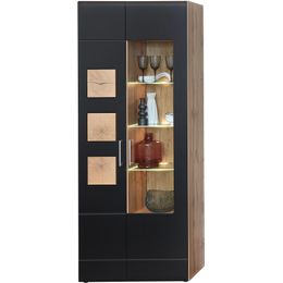 Vitrine Innostyle "Sonate", schwarz, B:80cm H:208cm T:37cm, Schr&auml;nke, Vitrine, Elemente sind flexibel kombinierbar und passen in jeden Wohnbereich.