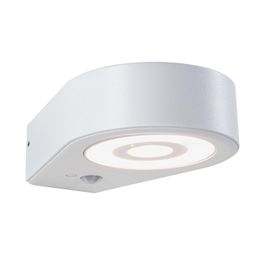 LED Au&szlig;en-Wandleuchte Paulmann "Silma IP44 65x186mm 3000K 5,5 / 1x0,7W 600lm 230V Aluminium", wei&szlig;, B:6,5cm H:5,5cm T:18,6cm, Leuchten, LED Au&szlig;en-Wandleuchte, Bewegungsmelder