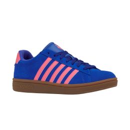 Sneaker K-Swiss "COURT TIEBREAK II SDE", Damen, Gr. 38, dazblu, pnklem, gum, Leder, Schuhe Sneaker