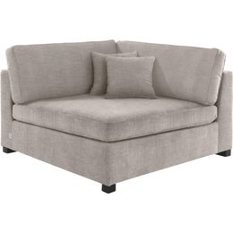 Sofa Home Affaire "Skara XXL", beige (natur), B:130cm H:86cm T:130cm, 100% Polyester, Sofas, Sofa, Eckelement zur individuellen Polstergarnitur-Gestaltung
