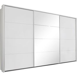 Schwebet&uuml;renschrank Rauch "Kleiderschrank Schrank Garderobe Schlafzimmerschrank TUBONA", wei&szlig;, B:368cm H:214cm T:64cm, Holzwerkstoff, Schr&auml;nke, Schwebet&uuml;renschrank, mit umfangreicher Innenausstattung und Passepartout MADE IN GERMANY