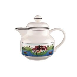 Villeroy & Boch Teekanne VILLEROY & BOCH "Teekanne Design Naif 900 ml bunt", bunt, Kannen, Teekanne