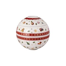 Villeroy & Boch Geschirr-Set VILLEROY & BOCH "La Petit Boule Dinner-Set Toy's Delight wei&szlig;-rot", bunt (wei&szlig;, rot), 5 tlg., Porzellan, Geschirr-Sets, Geschirr-Set