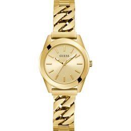 Quarzuhr Guess "SERENA", gold (goldfarben), Armbanduhren, Damen, Quarzuhr, Armbanduhr, Damenuhr