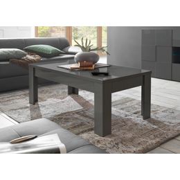 Couchtisch Home Affaire "Dama 122 x 65 cm, Wohnzimmertisch mit Winkelfu&szlig;", grau (anthrazit hochglanz lack), B:122cm H:45cm T:65cm, Tische, Couchtisch, Sofatisch, rechteckig, Tischplattenst&auml;rke 22 mm