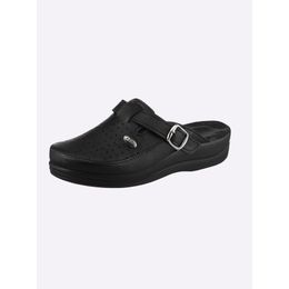 Clog Casual Looks, Damen, Gr. 41, schwarz, Lederimitat, Schuhe Clog