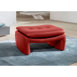 Hocker Places of Style "Luna", rot, B:80cm H:44cm T:65cm, NaturLEDER (echtes Rindsleder), Hocker, Hocker