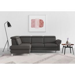 Sit & More Ecksofa SIT & MORE "Arngast L-Form", braun (mocca), B:245cm H:84cm T:194cm, Sofas, Ecksofa, inklusive Kopfteilverstellung und Federkern