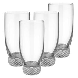 Villeroy & Boch Bierglas VILLEROY & BOCH "Biergl&auml;ser Octavie 385 ml 4er Set transparent", bunt (transparent), Glas, Trinkgef&auml;&szlig;e, Bierglas