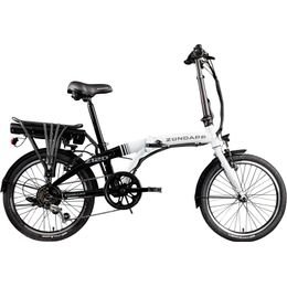 Z&uuml;ndapp E-Bike Z&Uuml;NDAPP "Z120" Gr. 28, wei&szlig; (schwarz, wei&szlig;, wei&szlig;), Elektrofahrr&auml;der, 28cm, 20 Zoll (50,80cm), E-Bike, Pedelec, Elektrofahrrad f&uuml;r Damen u. Herren