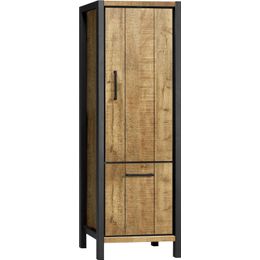 Mehrzweckschrank OMG DESIGN "Ocean, Vitrine, Wohnzimmerschrank", gelb (mango), B:70cm H:200cm T:48cm, Melamin, Schr&auml;nke, Mehrzweckschrank, mit Soft-Close, in zwei Breiten