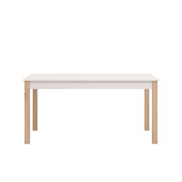 Esstisch Home Affaire "Belfort, 160-200 cm, Elegant, modern und stilvolles Design", beige (cashmere, cashmere), B:160cm H:77cm T:80cm, Tische, Esstisch, Verl&auml;ngerbar durch Einlegeplatte, trendige Farbe