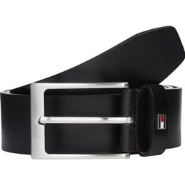 Lederg&uuml;rtel Tommy Hilfiger "LAYTON 4.0 cm breit", Herren, Gr. 11,5, schwarz, Rindsleder, unifarben, G&uuml;rtel Lederg&uuml;rtel, Gr&ouml;&szlig;enverstellbar